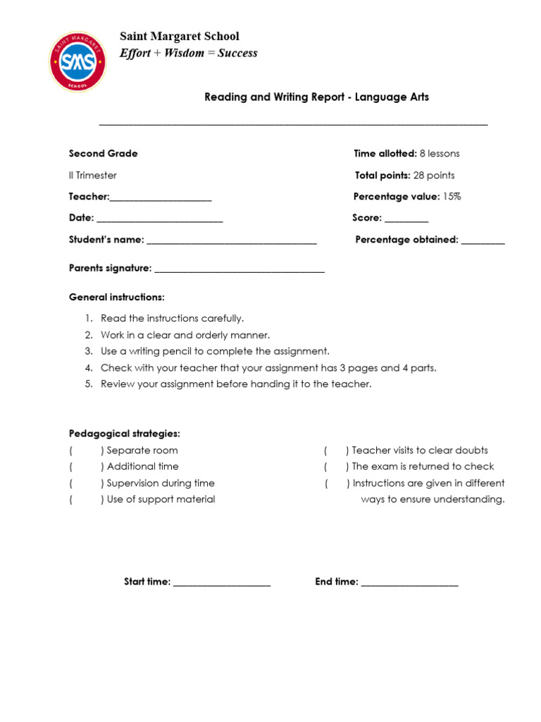 Reading Writing Report | PDF | Reading Comprehension | Cognitive Science