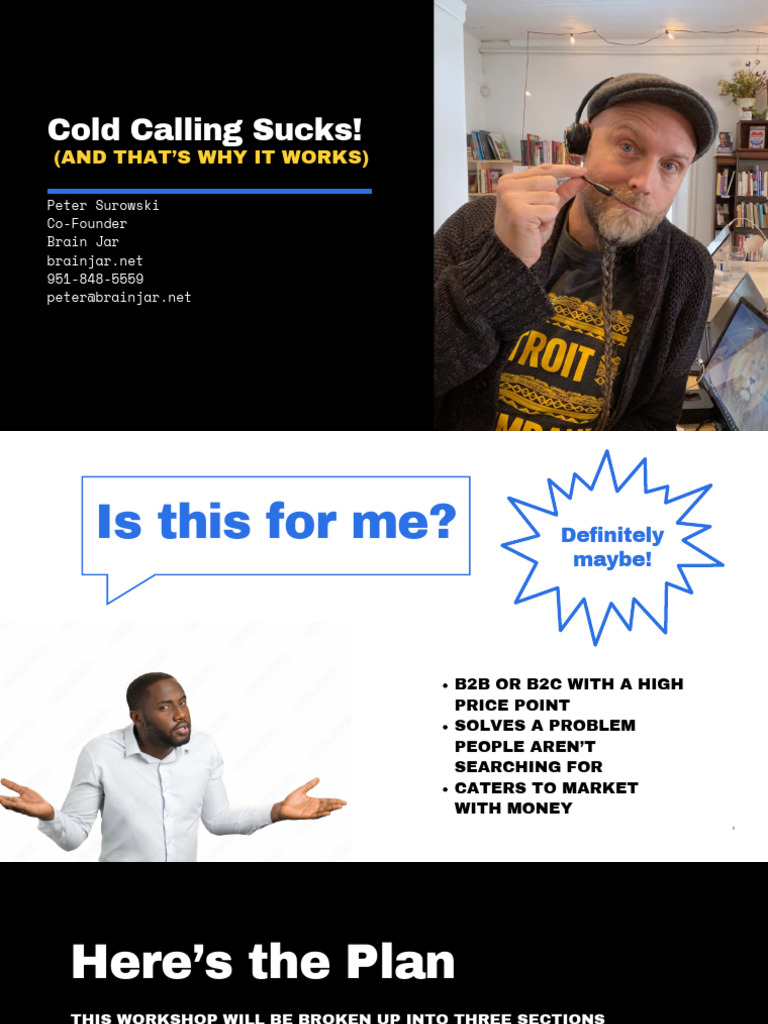 Cold Calling Workshop | PDF