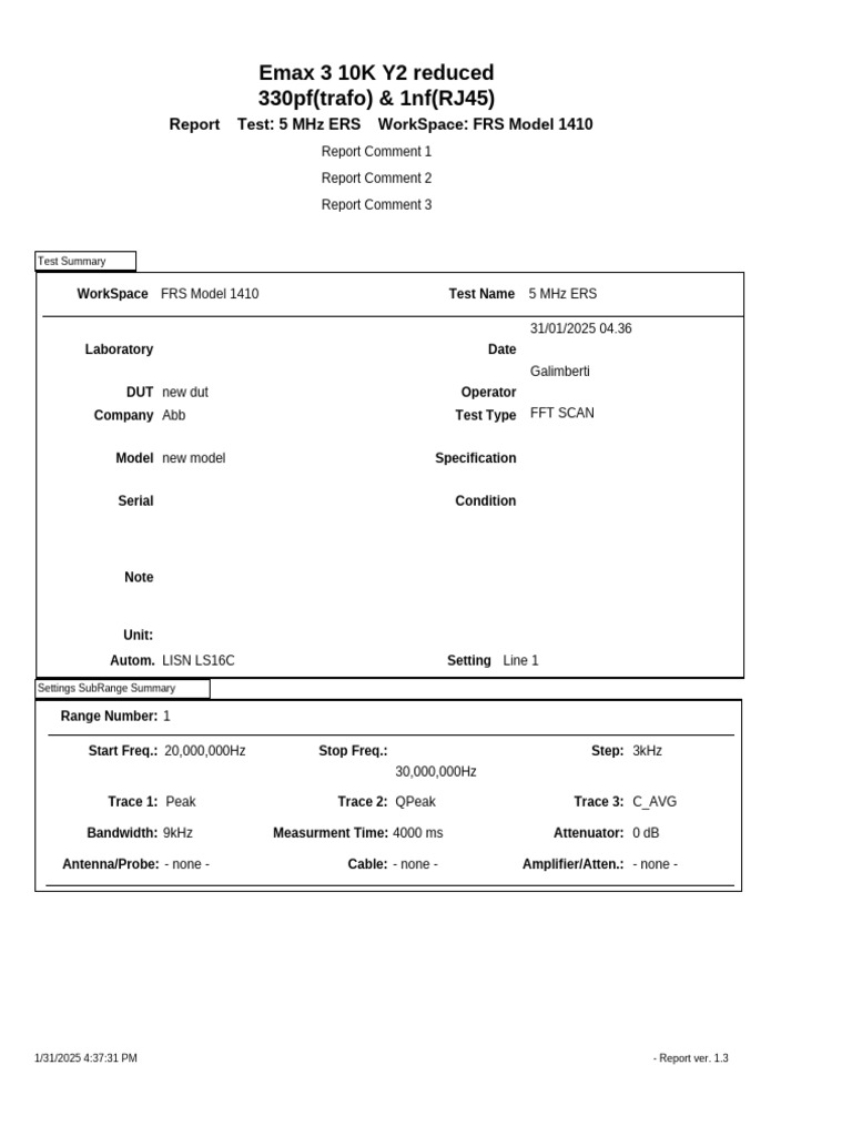 5 MHZ ERS | PDF