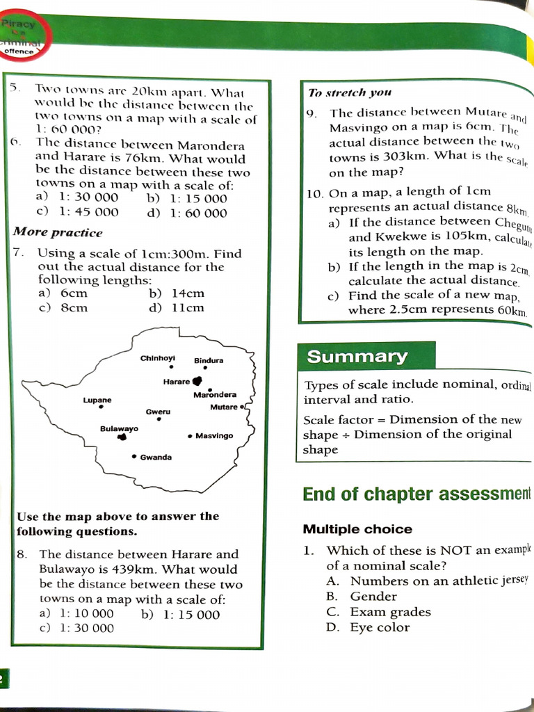 Form 2 Maths Exeat Weekend Exercise 1 | PDF | Level Of Measurement ...