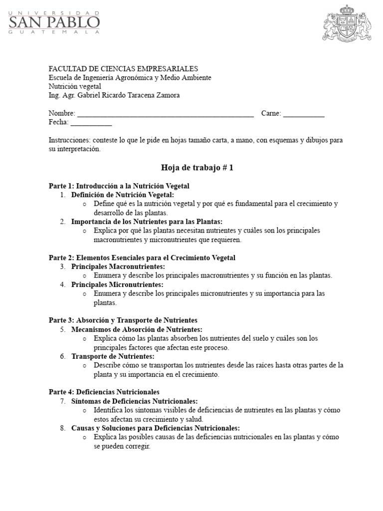 Guía Completa de Nutrición Vegetal | PDF | Nutrición Vegetal | Nutrición