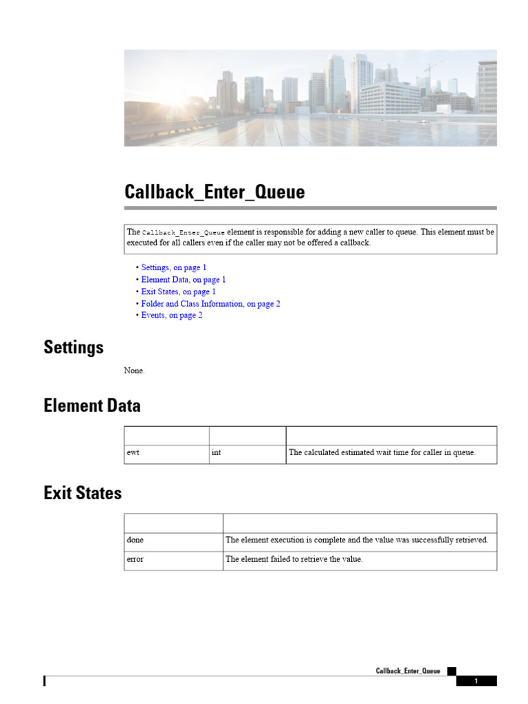 CCVP MP C7092e41 00 Callback Enter Queue | PDF