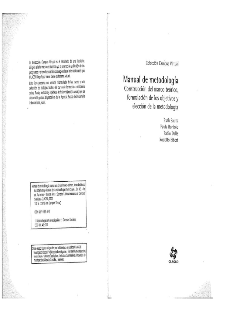 Manual de Metodología - Ruth Sautu (2005) (1) - Rotated | PDF