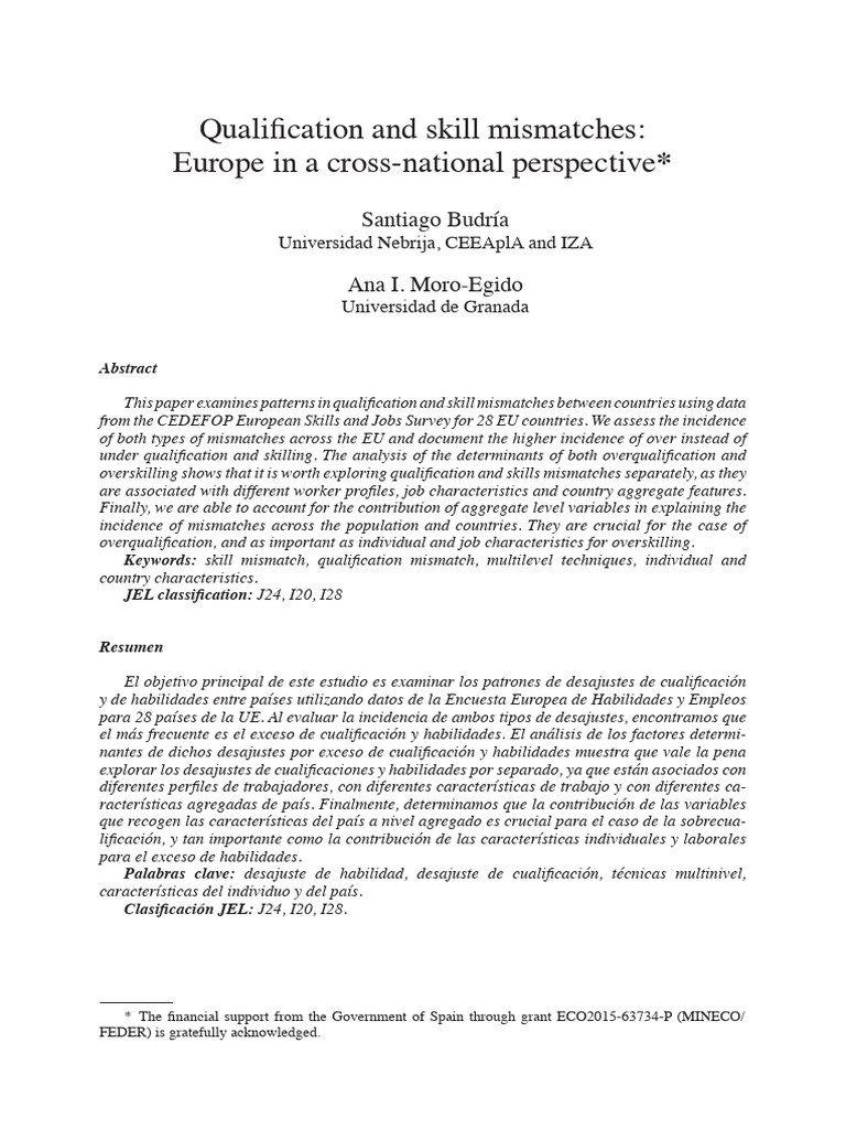 Admin,+07 Qualification+and+Skill++Mismatches | PDF | Multilevel Model ...