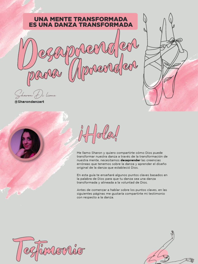 Desaprender para Aprender - Sharondanzart | PDF | Oración | Bailes
