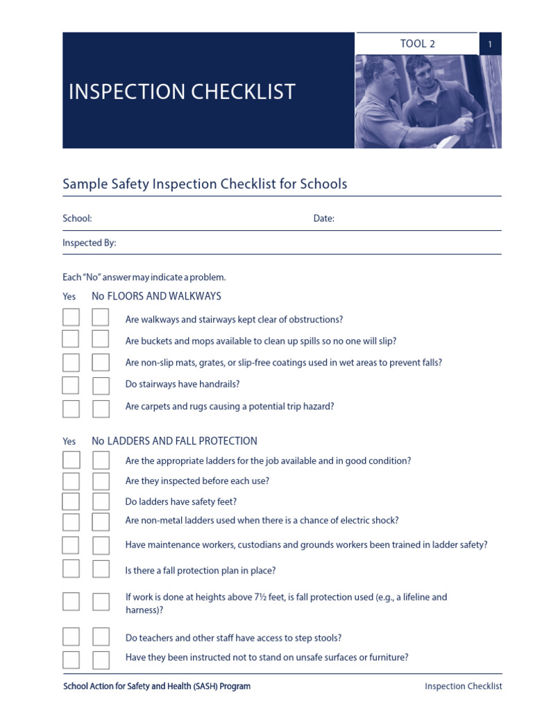 Tools 2 Inspection Checklist | PDF | Personal Protective Equipment ...