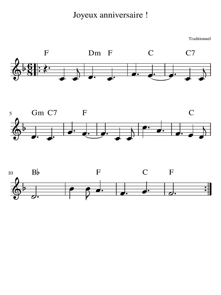 Joyeux Anniversaire 2025 | PDF