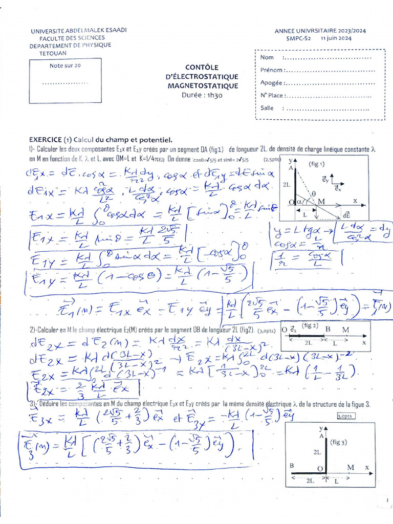 Corr CC Electrostat - Magnetostat SMP-S2 23-24 | PDF