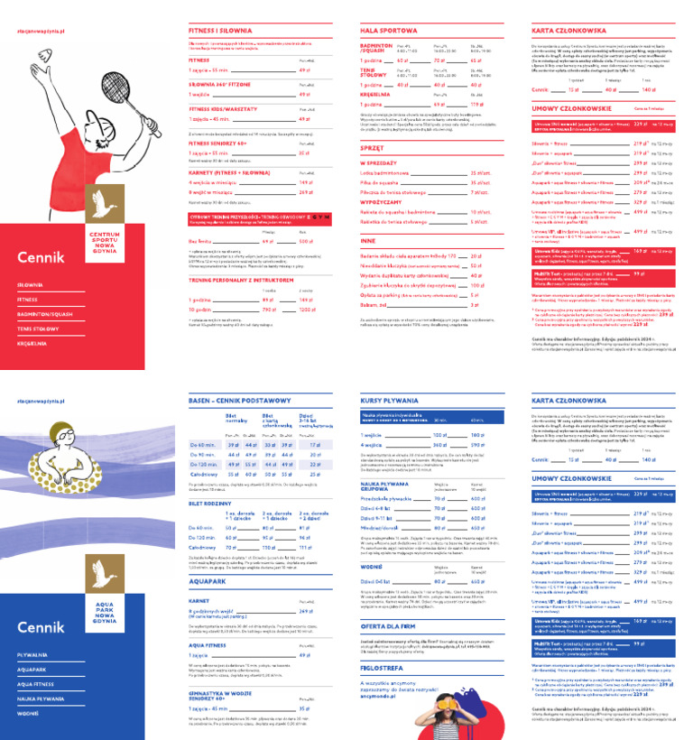 SNG cennik 2024 (X) | PDF