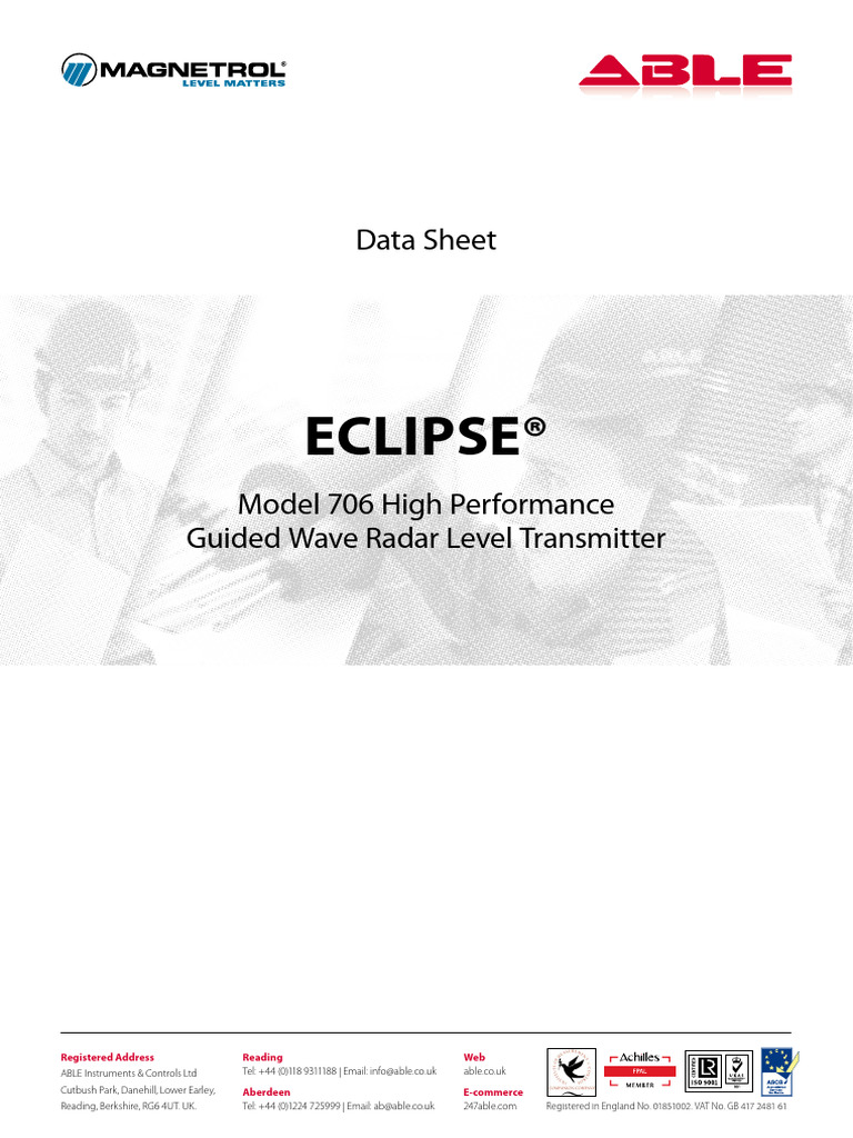Eclipse 706 GWR Transmitter Datasheet | PDF | Coaxial Cable | Electrical Engineering