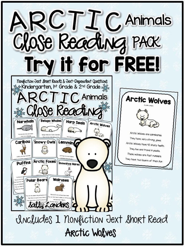Includes Nonfiction Text Short Read Arctic Wolves | PDF | Cognition ...
