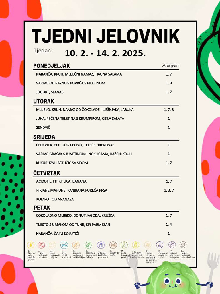 Tjedni-Jelovnik (24 | PDF