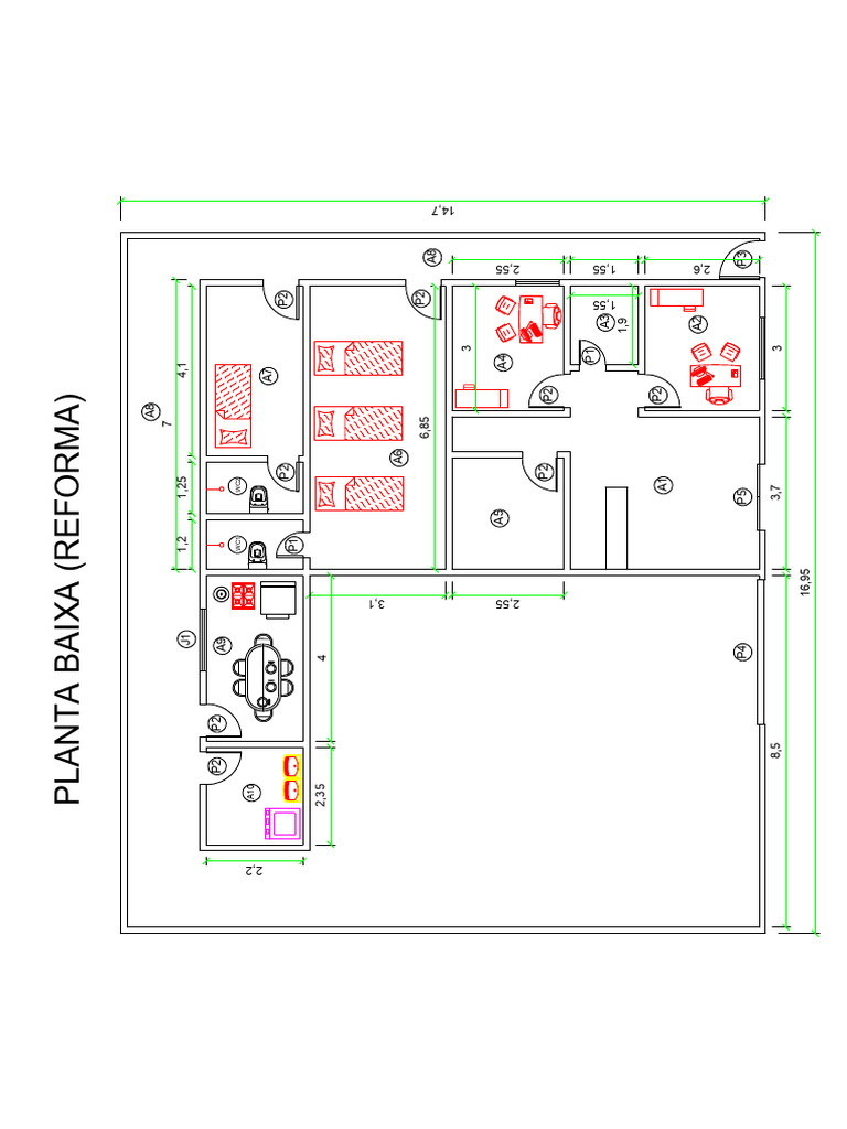 Planta Baixa de Reforma Residencial | PDF