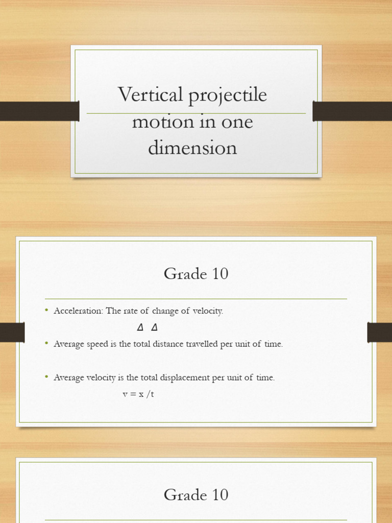 Vertical projectile motion | PDF | Force | Velocity