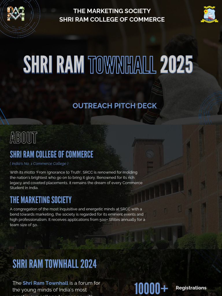 Shri Ram Townhall Pitch Deck | PDF