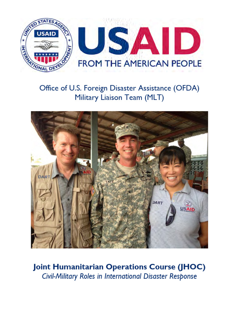 Joint Humanitarian Operations Course Overview | PDF | Wash | United ...