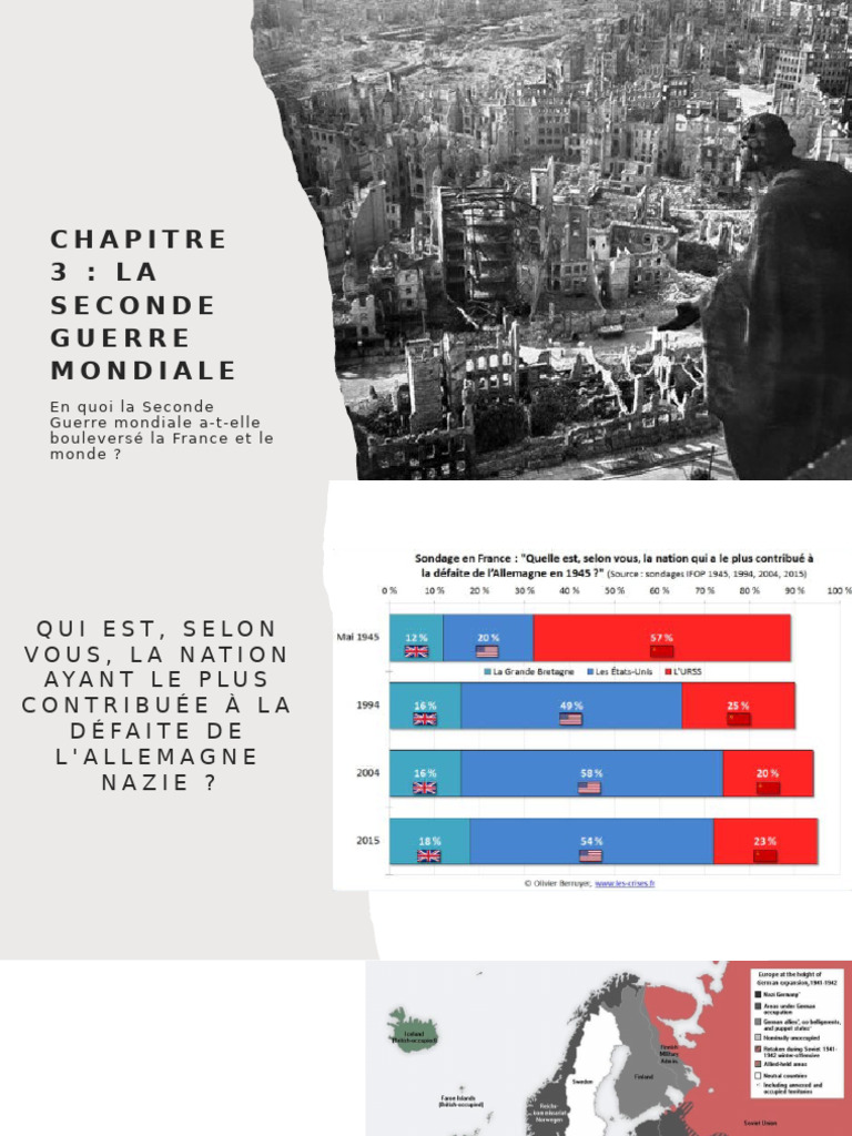 Chapitre 3 La Seconde Guerre Mondiale | PDF | France de Vichy | Conflits Chapitre 3 La Seconde Guerre Mondiale | PDF | France de Vichy | Conflits