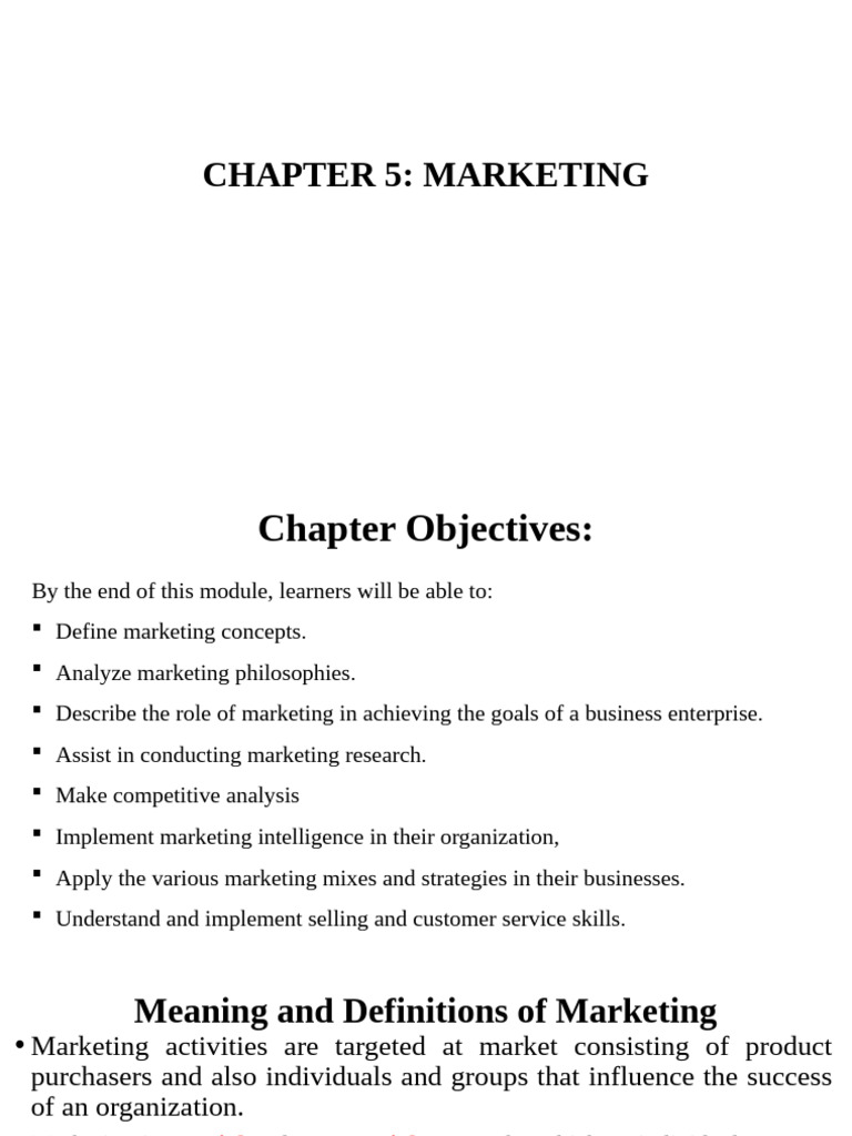 CH-5 | PDF | Marketing | Marketing Strategy
