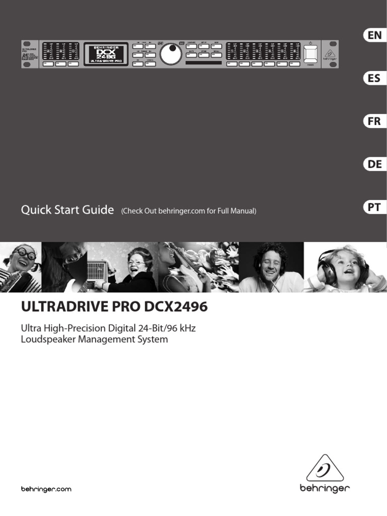 Behringer - Manual Guia Rapido Processador DCX2496 | PDF