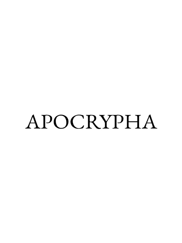 English - The Apocrypha | PDF | Cyrus The Great | Temple In Jerusalem