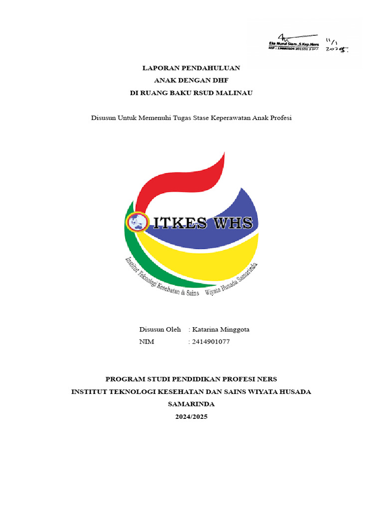 Laporan DHF Anak di RSUD Malinau | PDF