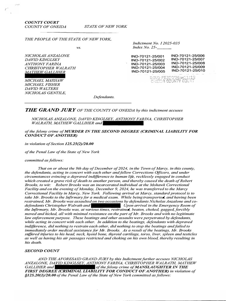 Marcy Indictment (4) | PDF | Criminal Law | Indictment