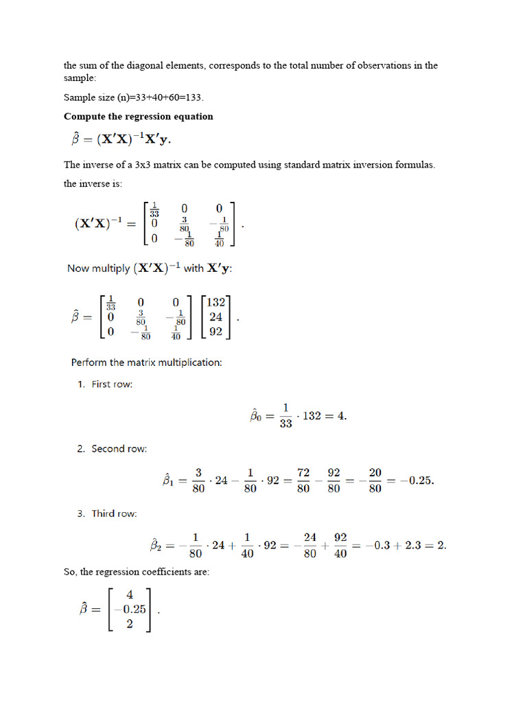The Sum of The Diagonal Elements | PDF