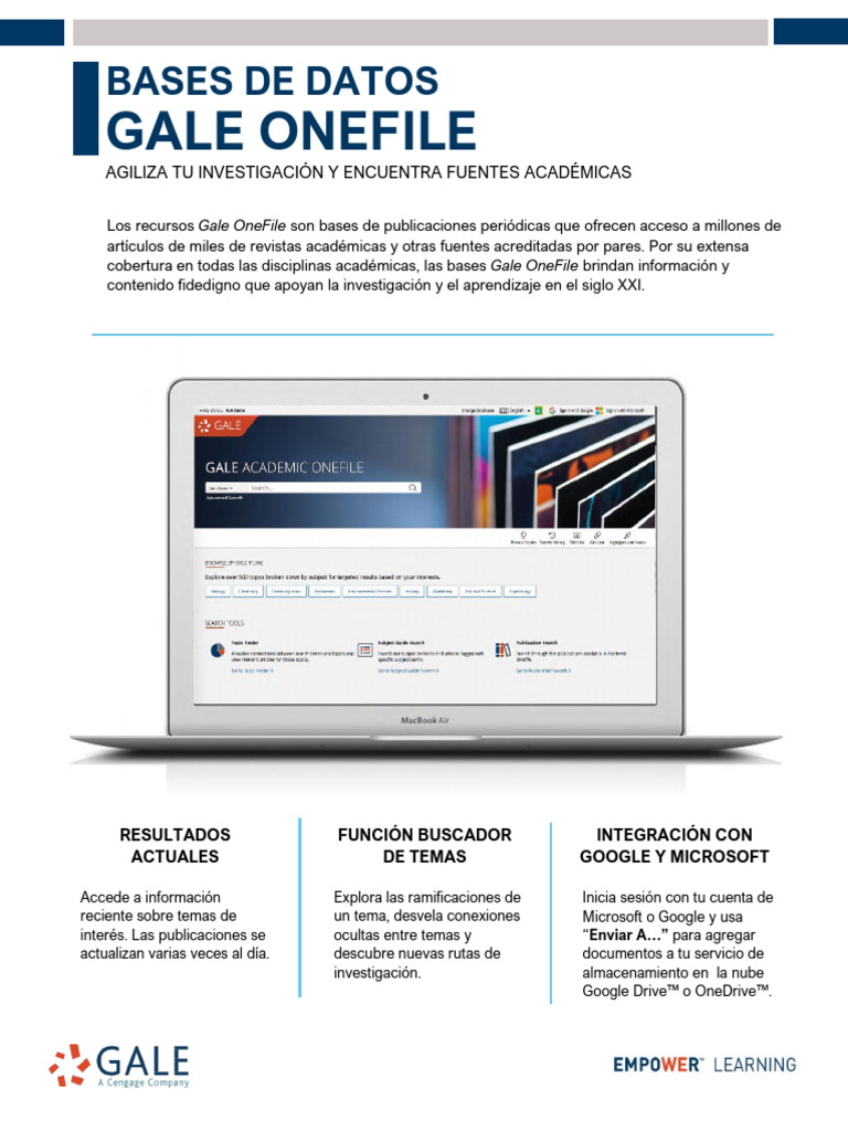 Bases Gale OneFile 2020 | PDF | Hipervínculo | Software