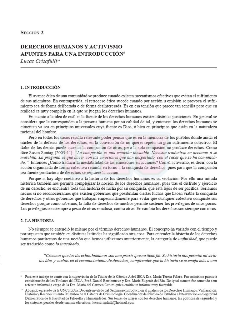 Derechos Humanos y Activismo Social | PDF | Derechos | Derechos humanos