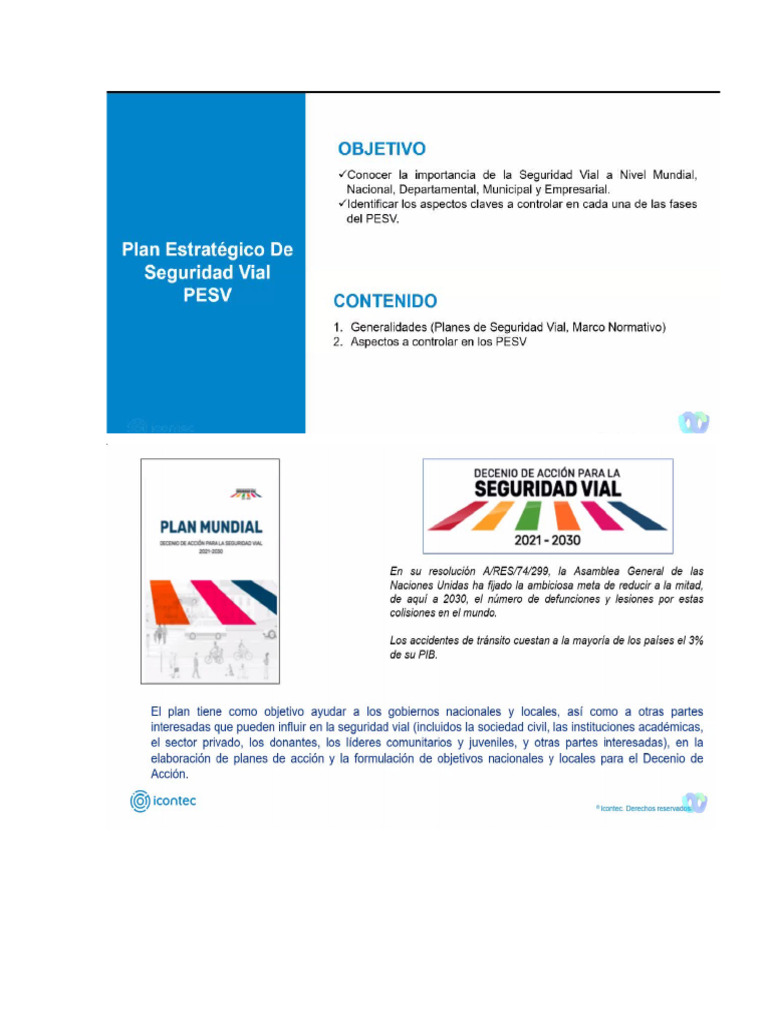 CAPACITACION PESV | PDF