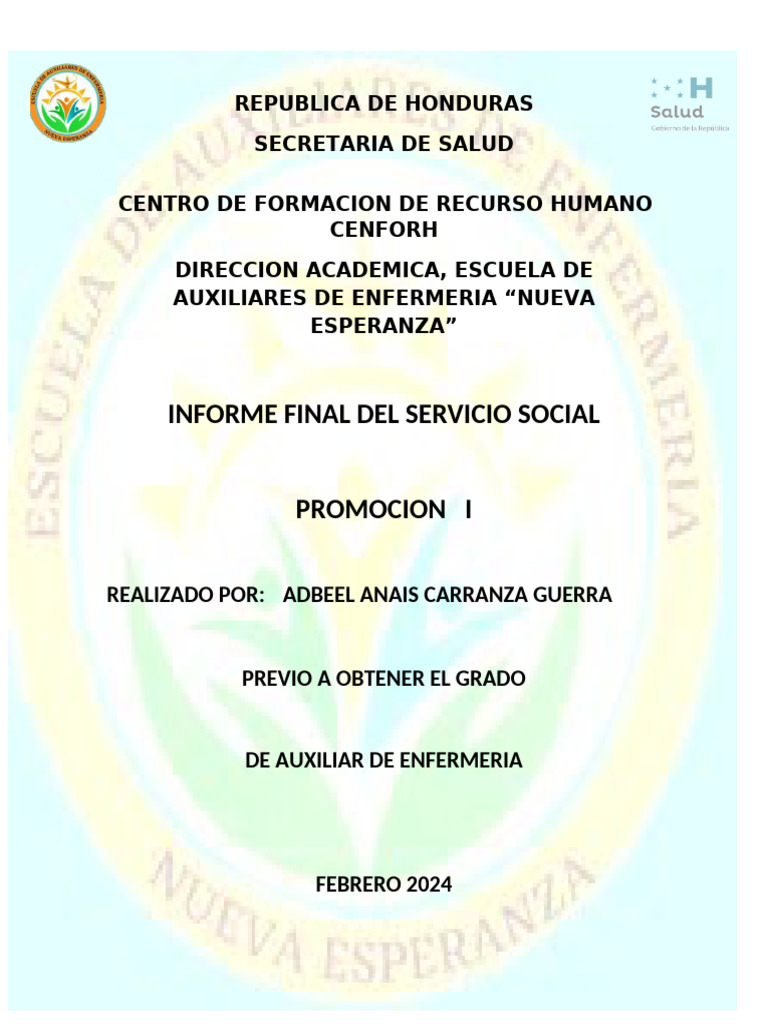 Ejemplo de Caratul | PDF