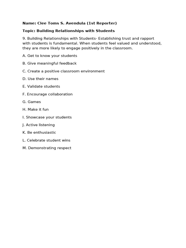 Avendula - Multi-Grade Report | PDF | Conflict Resolution | Teachers