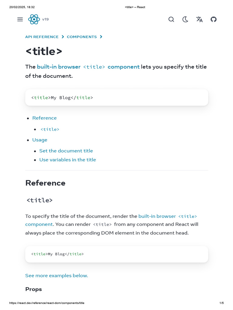 _title_ – React | PDF | Document Object Model | Software Development