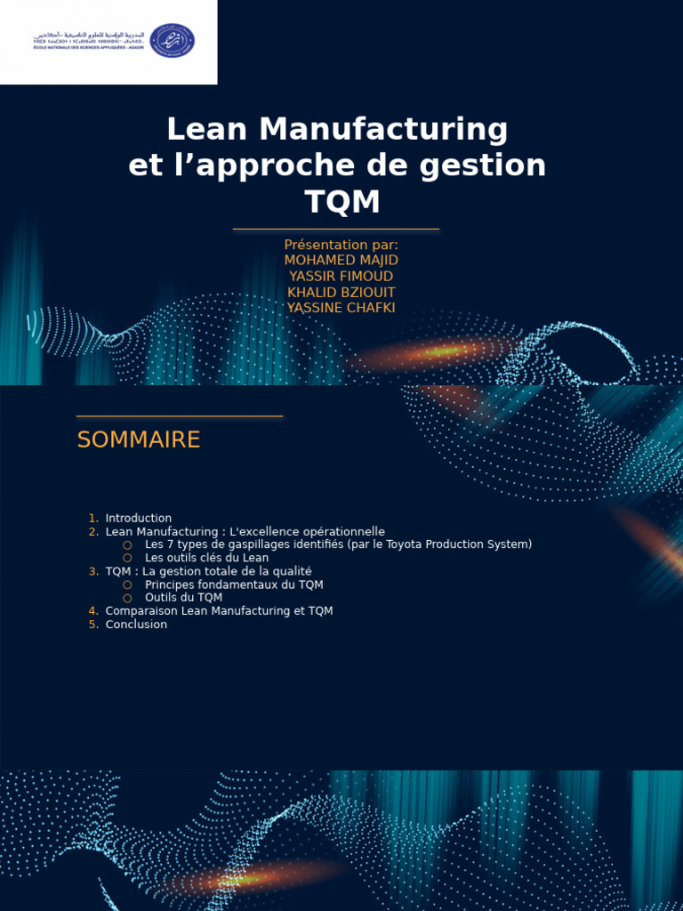 Lean Manu Tql | PDF | Lean (production) | Management de la qualité