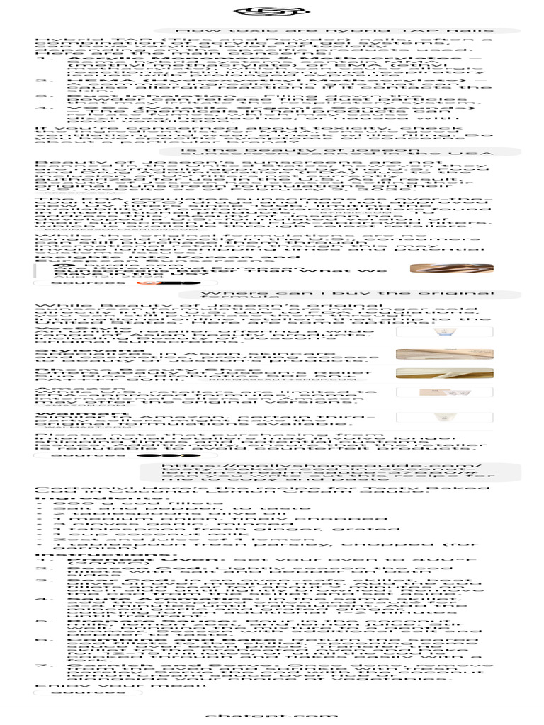Hybrid TAP Nail Toxicity | PDF