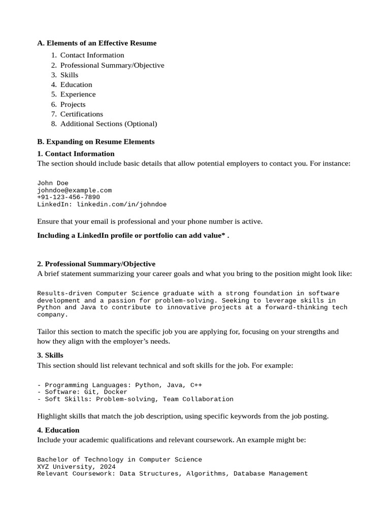 Interview and Resume Lesson Plan | PDF | Résumé | Job Interview