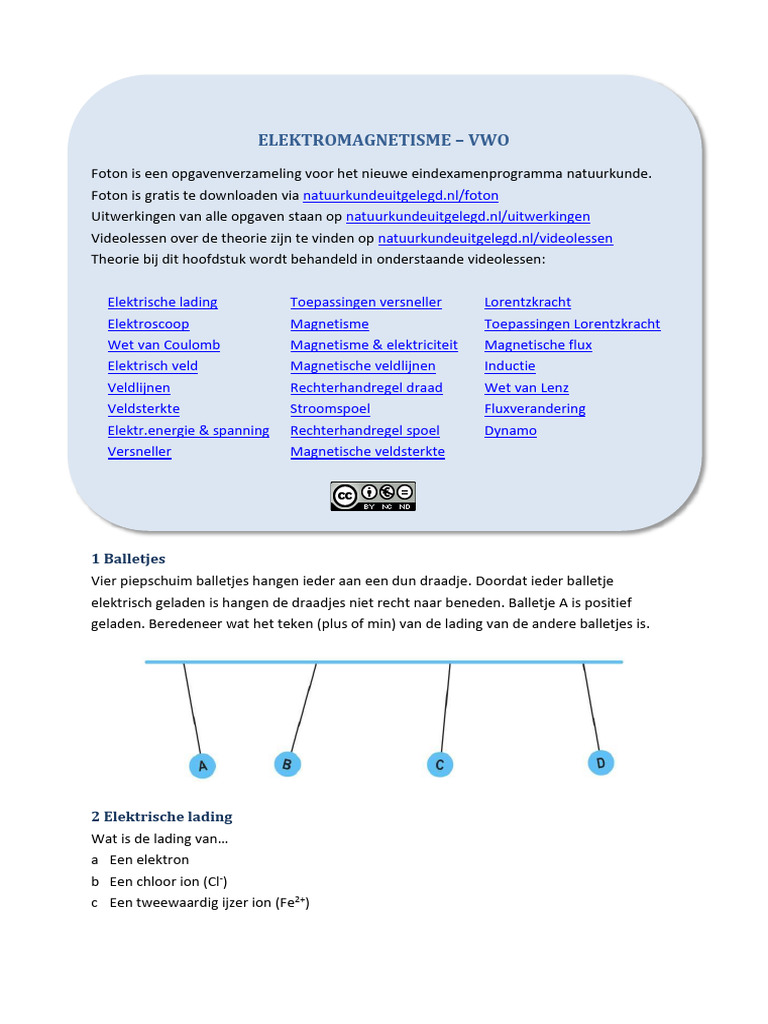 Foton Elektromagnetisme VWO | PDF