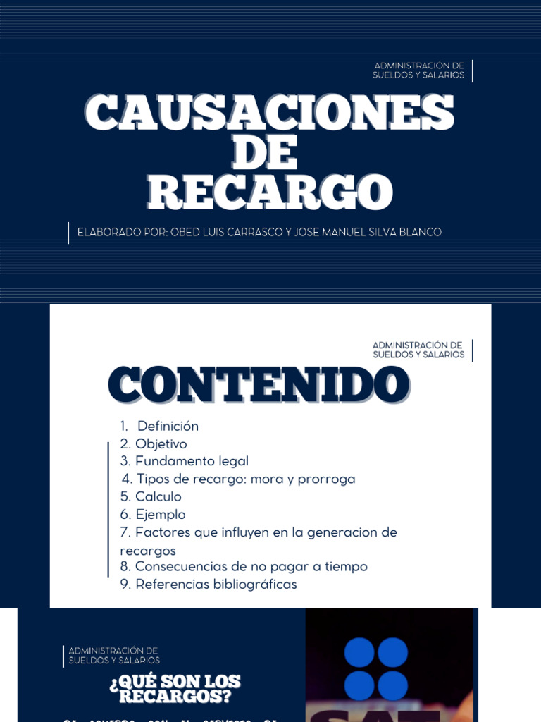 Causaciones de Recargo | PDF | Cheque | Pagos