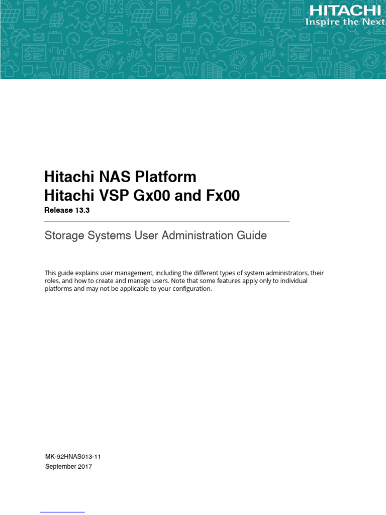 Hitachi G600 User Management Guide | PDF | Radius | File System