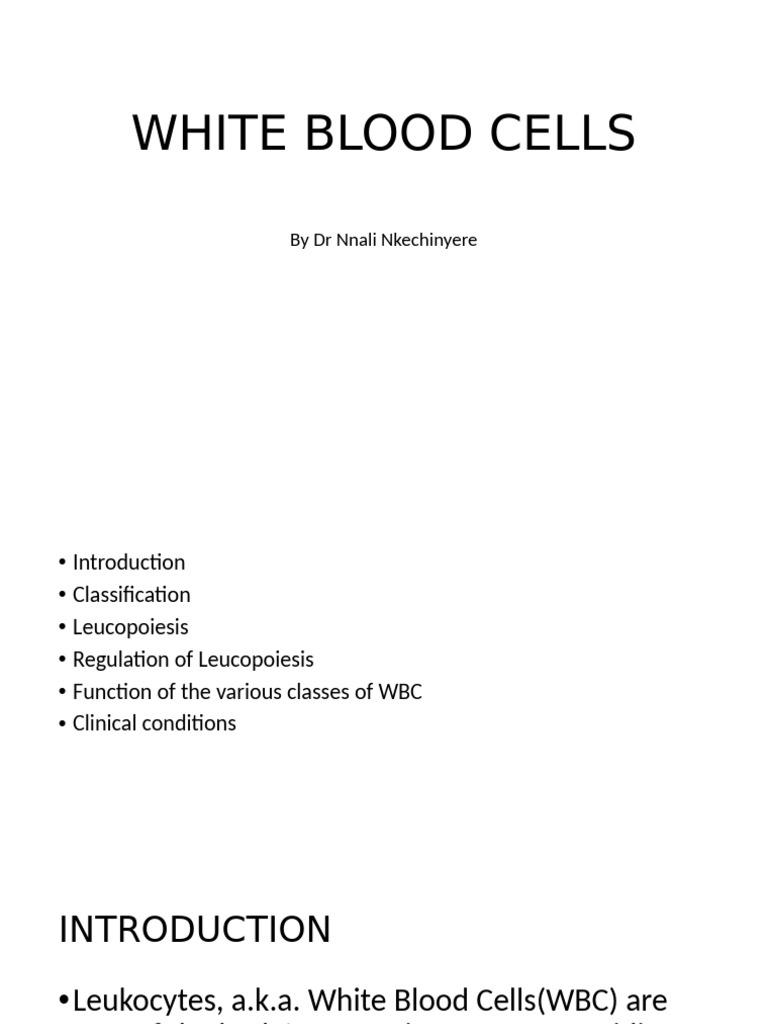 03. WHITE BLOOD CELLS | PDF | Granulocyte | White Blood Cell