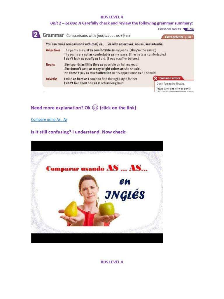 Unit 2 - Lesson A1 | PDF