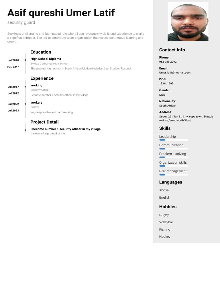 Asif Qureshi Resume 487 | PDF