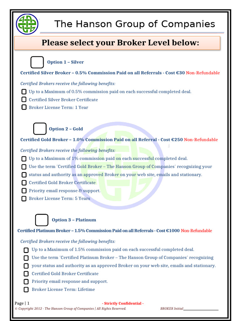 Broker Referral Licensing Options | PDF | Arbitration | Assignment (Law)