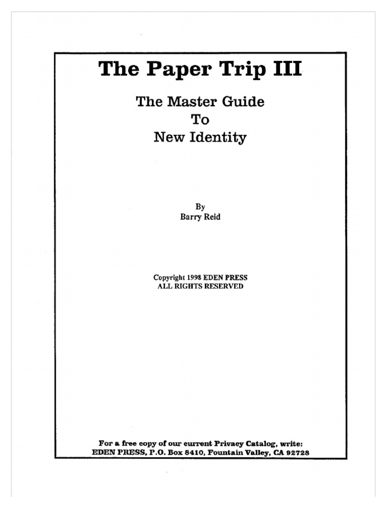 Barry Reid - The Paper Trip III | PDF