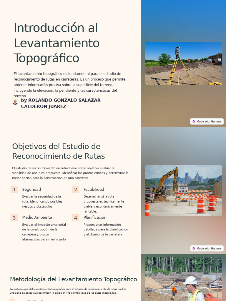 Levantamiento Topográfico para Rutas | PDF | Topografía | Datos