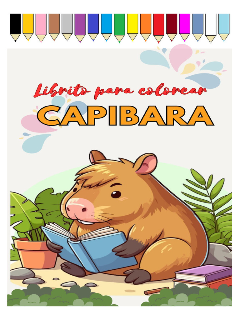 Librito Colorear Capybara | PDF