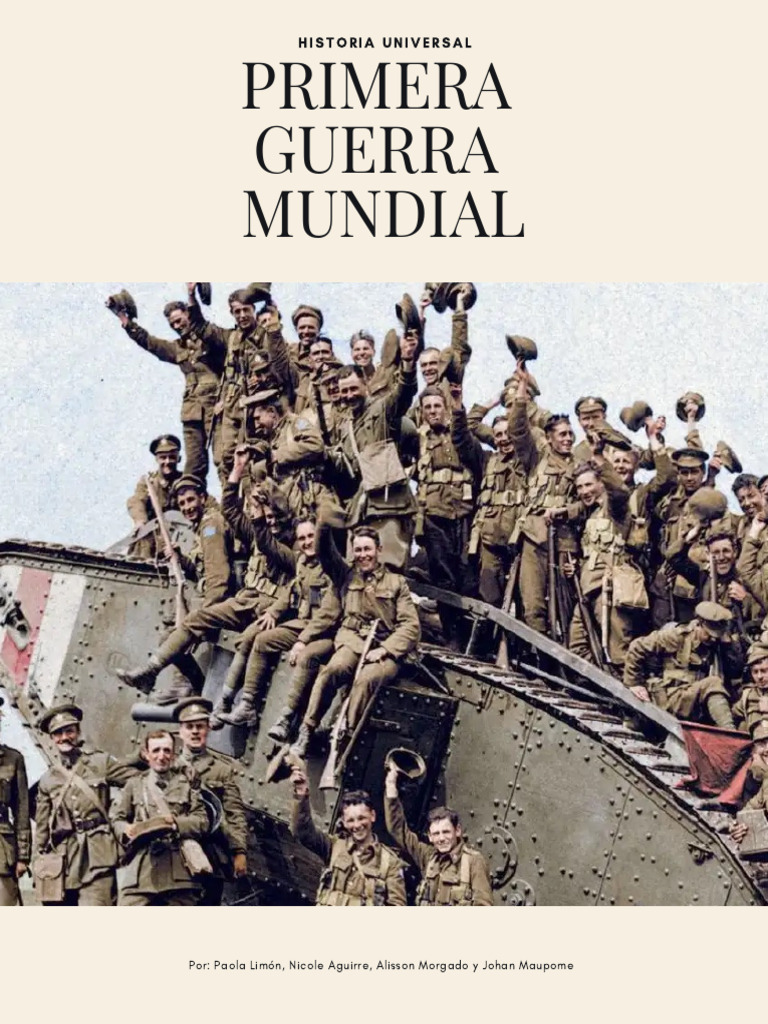 Primera Guerra Mundial: Historia Universal | PDF | Guerra de trincheras | Tratado de Versalles