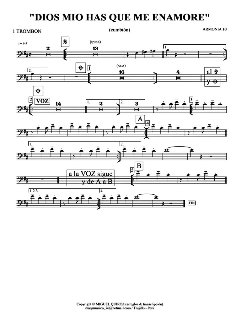 Bone Dios Mío as Que Me Enamore | PDF