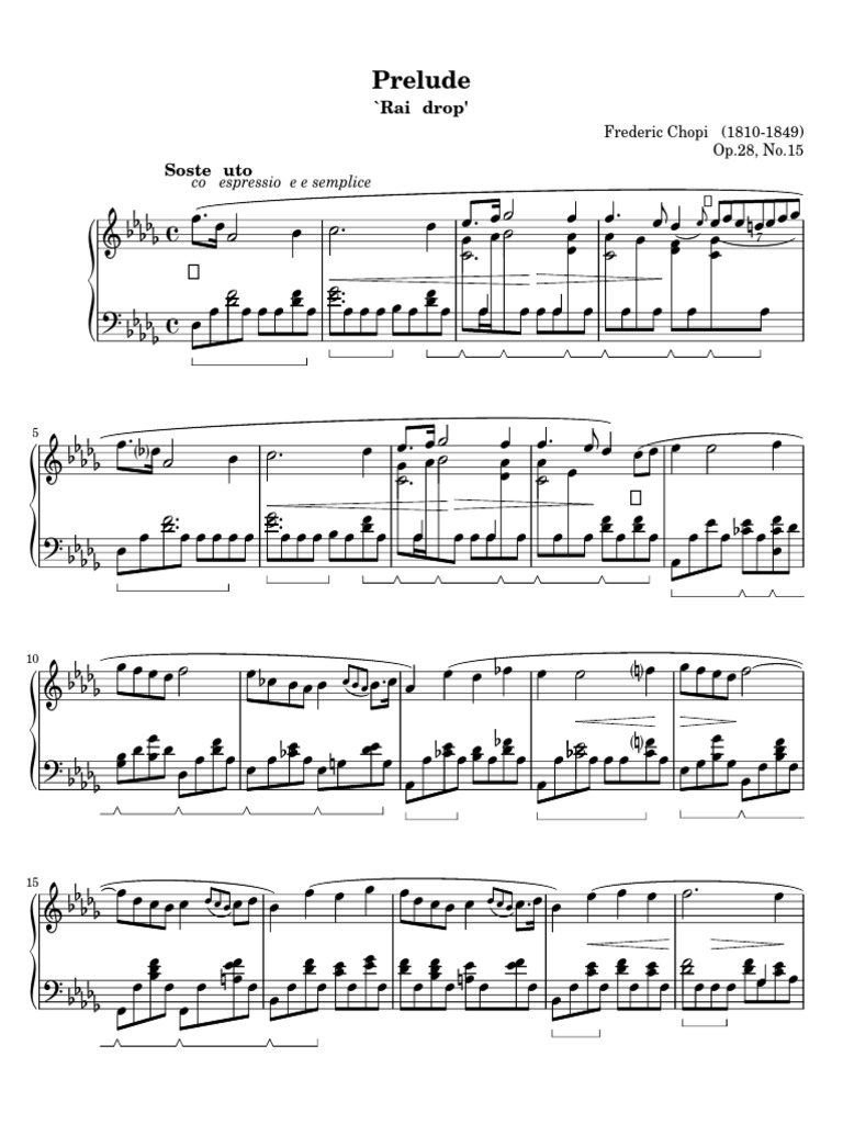 Raindrop Prelude | PDF