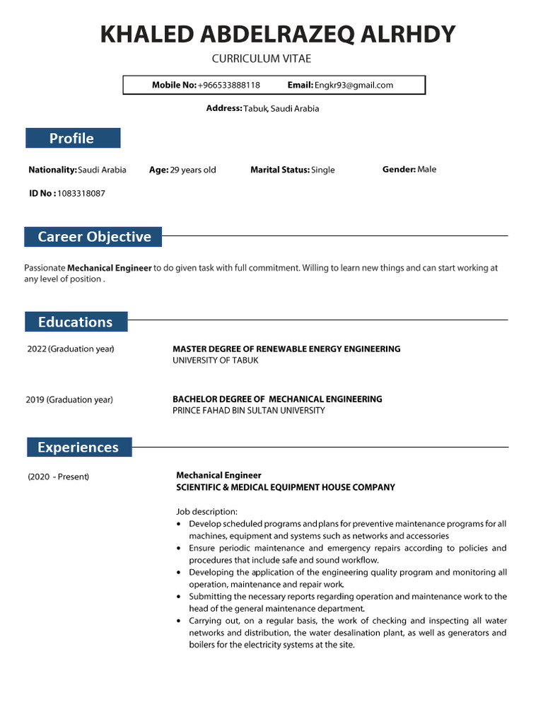 CV Khaled Abdelrazeq | PDF